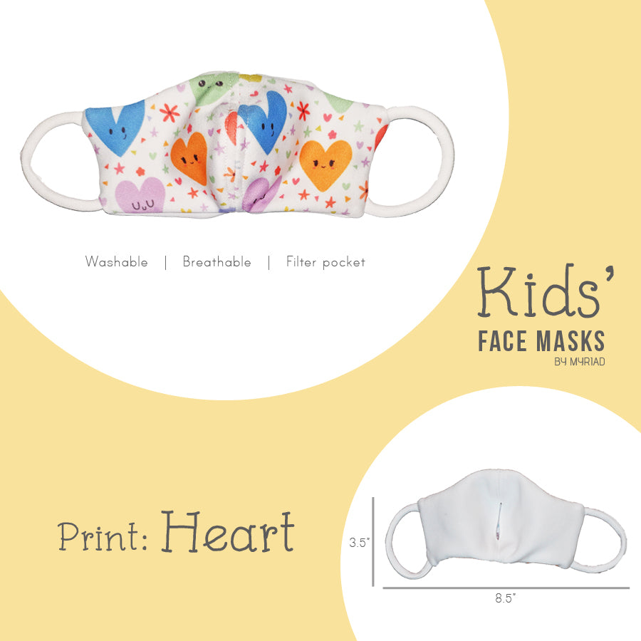 Kids' Face Mask - Heart – Myriad Print Concepts